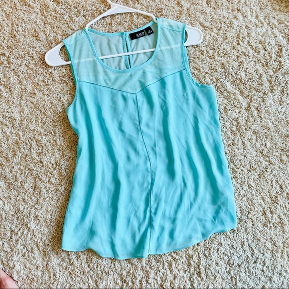 a.n.a | Tops | Tiffany Blue Blouse | Poshmark